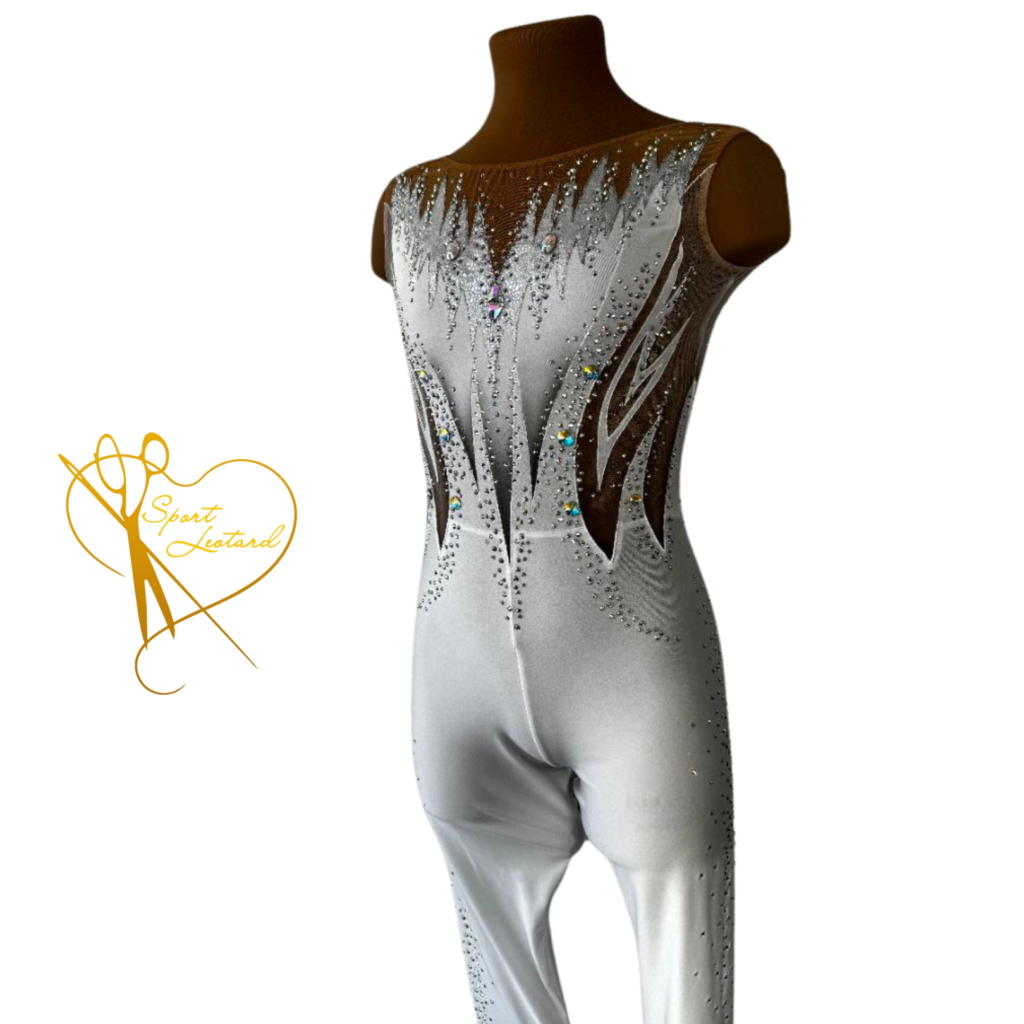 Rhythmic Gymnastics, aerial acrobatics, figure scating Unitard "Snow ...